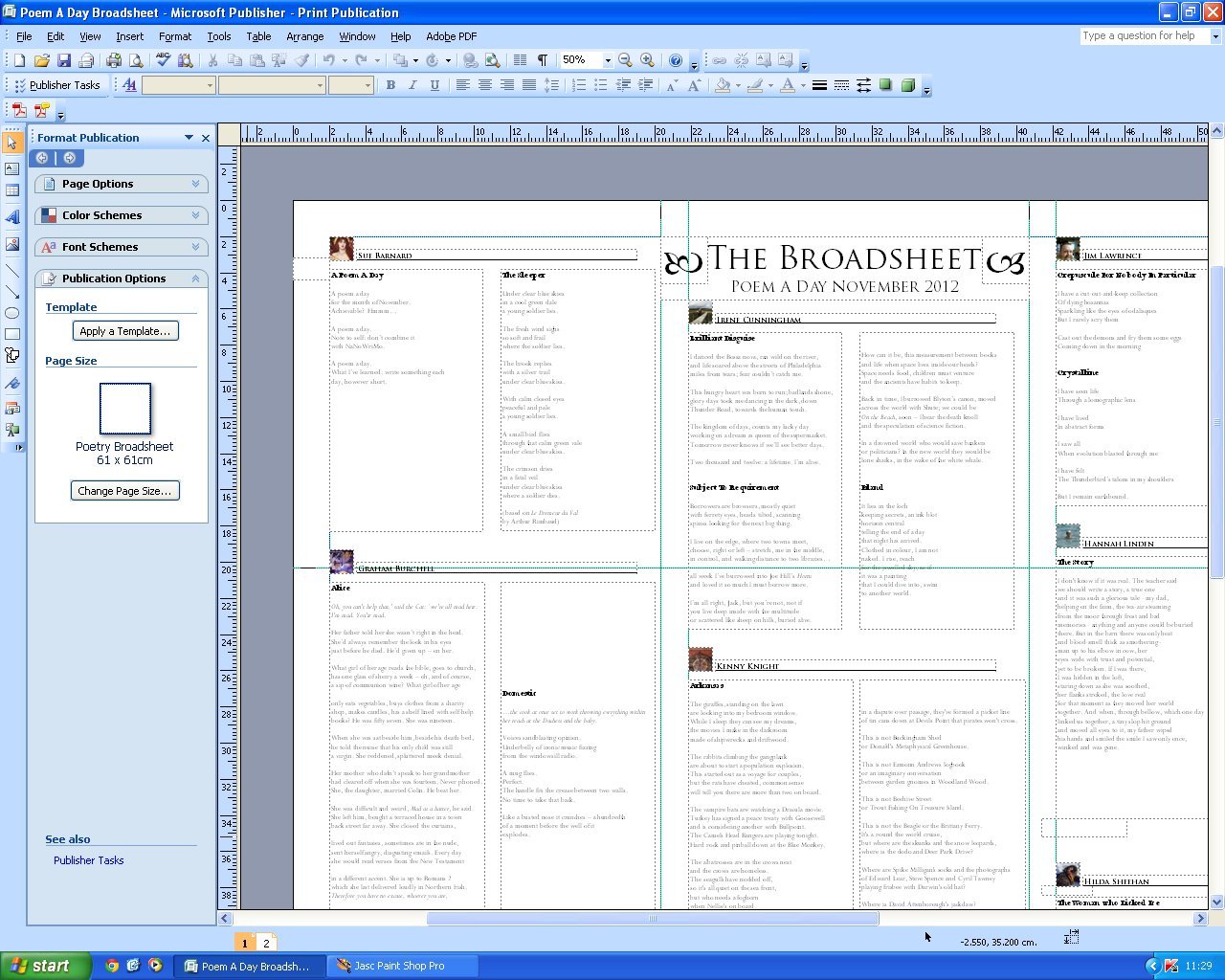 The GreatBigBadger Blog: The Broadsheet: an experiment