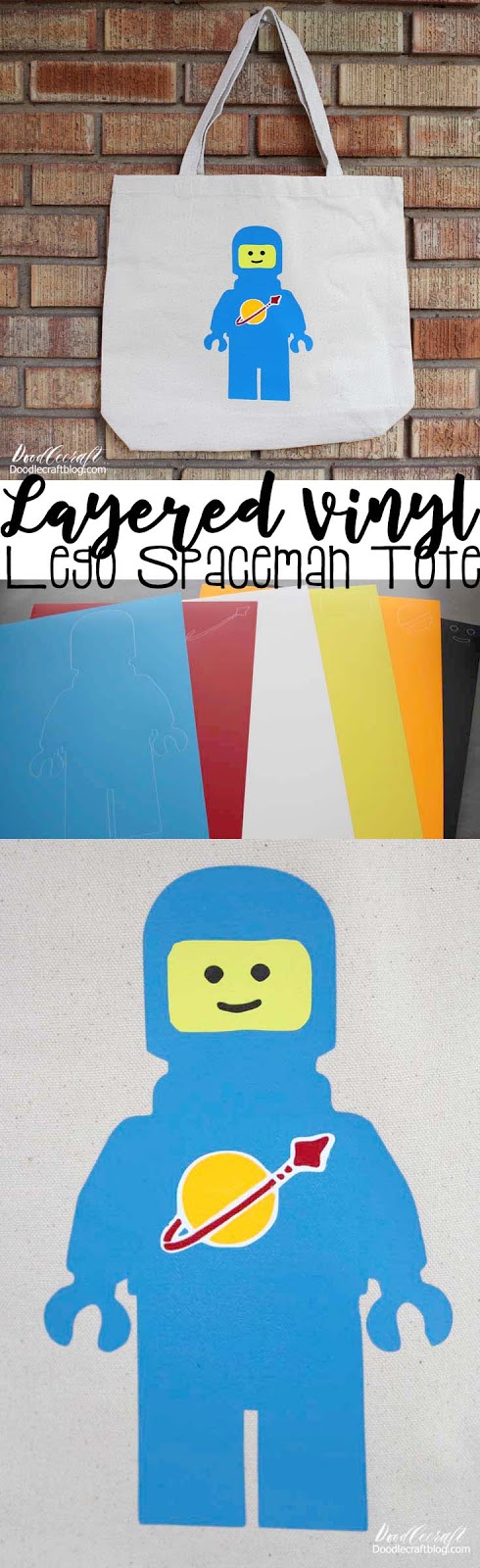 LEGO Vinyl Minifigure Tote Cricut Explore Air 2