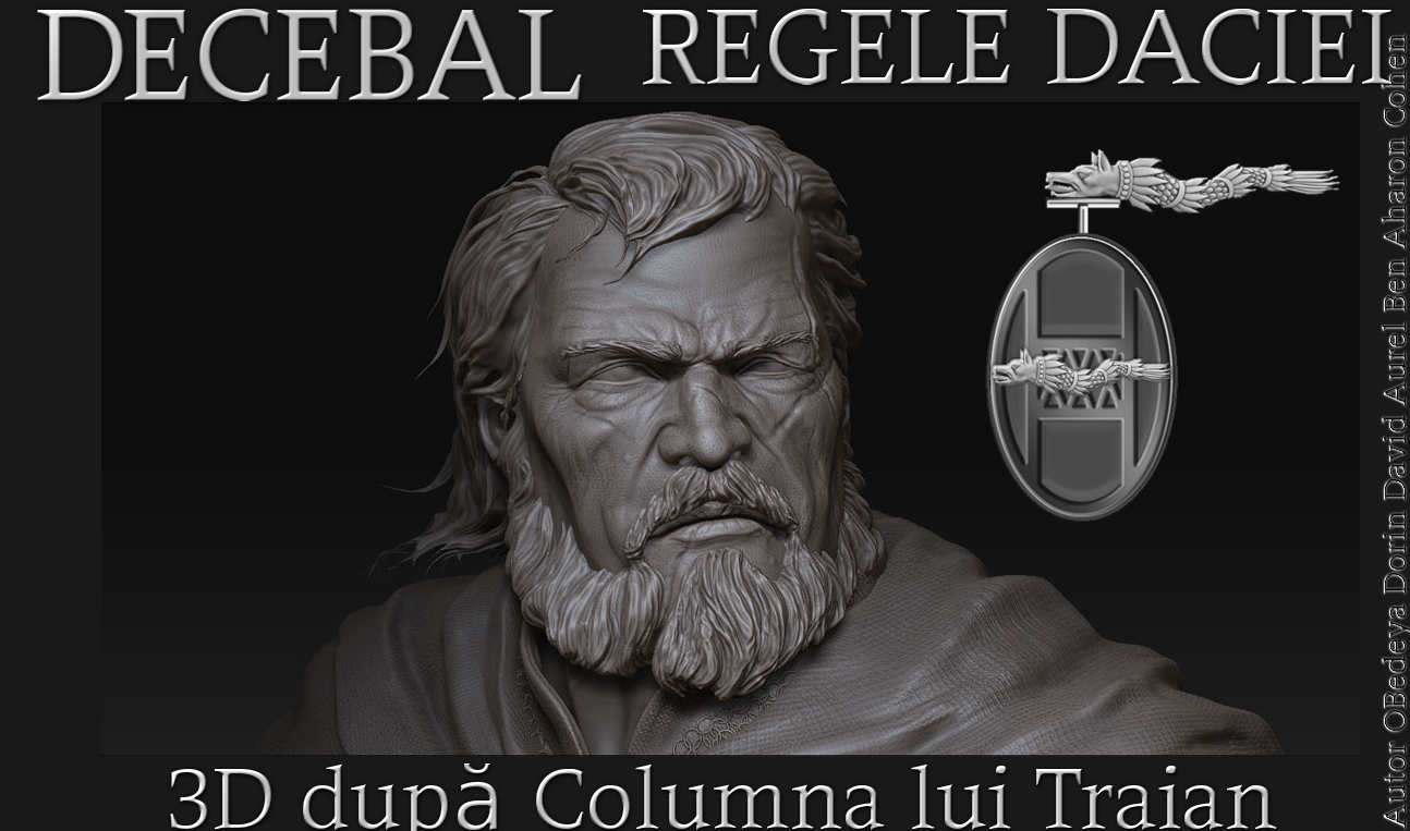 Dacia ,icon logo şi wallpaper 3D-HD: Decebal wallpaper 3D-HD