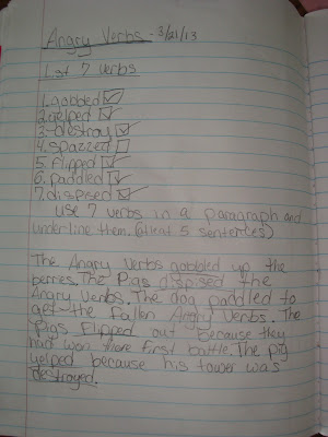 Room 121: Angry Verbs -- updated!