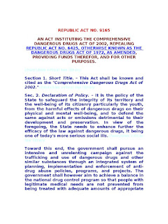 ra 9165 pdf - philippin news collections