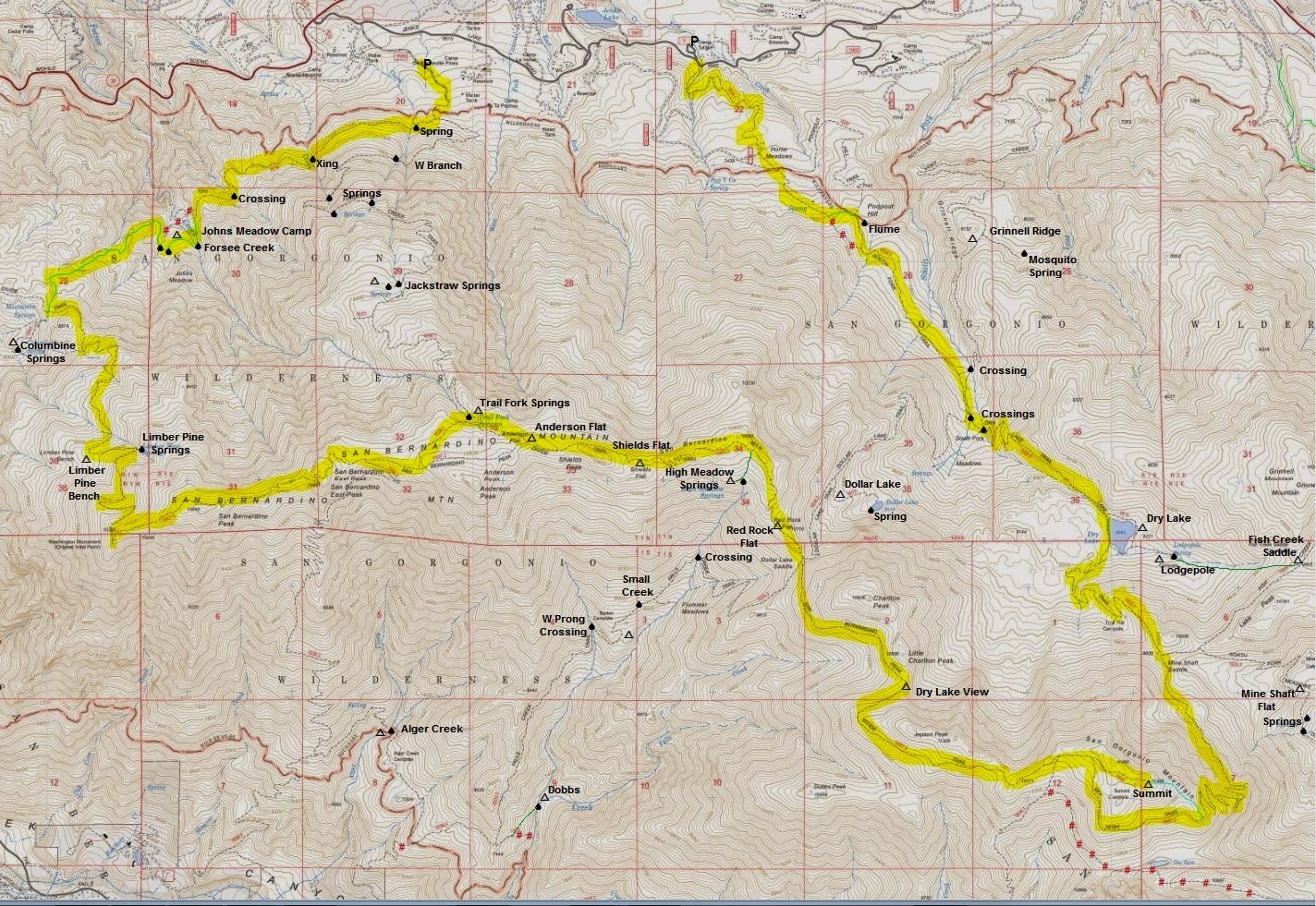 Hikin' Jim's Blog: Six Hiking/Backpacking Loops in the San Gorgonio ...