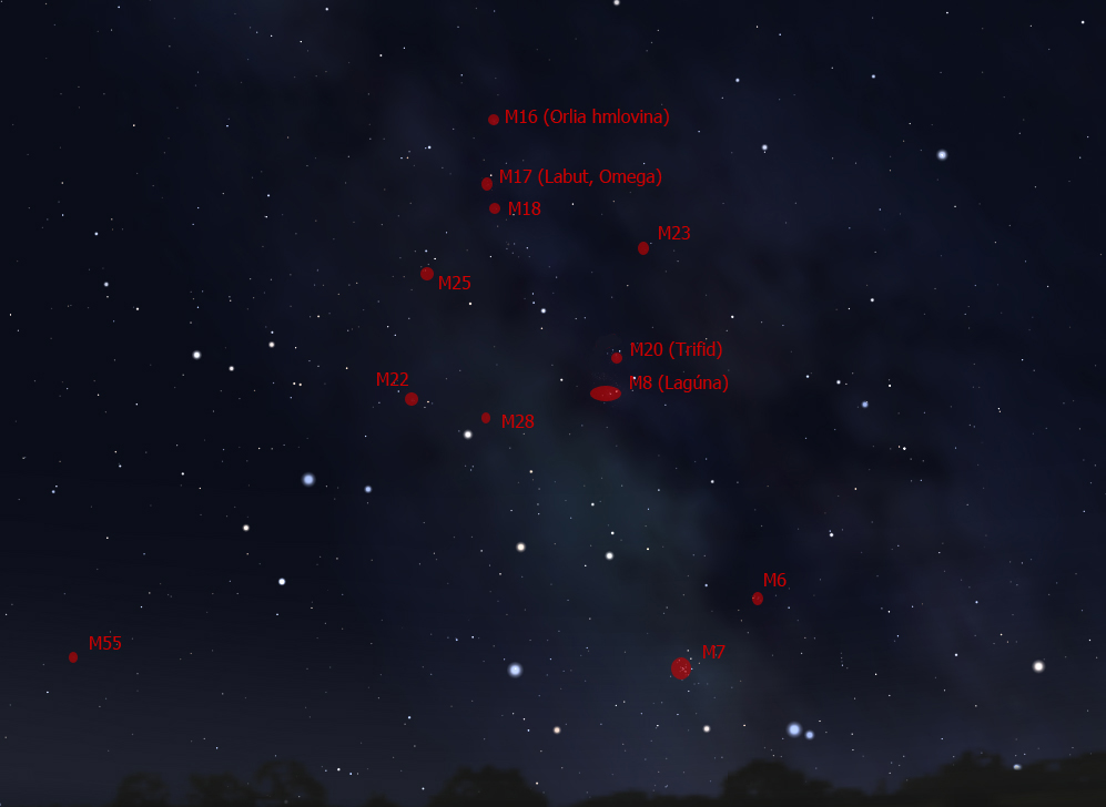 Hobby astronómia: Súhvezdie Strelec
