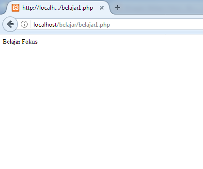Membuat Halaman PHP - Belajar Fokus