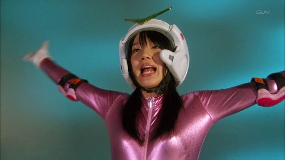 Maaya Uchida as the Super Shiny Robot in Akibaranger