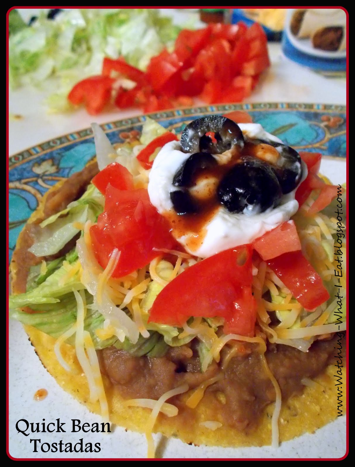 Watching What I Eat: Quick Bean Tostadas ~ perfect for an easy Cinco de ...