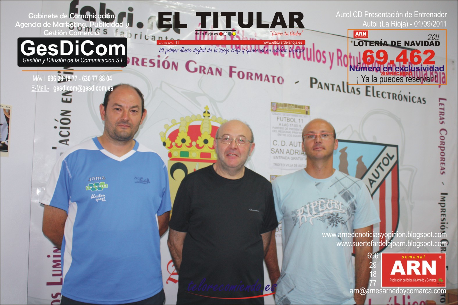 ARNedo Noticias y Opinión.: El CD Autol afianza su estructura deportiva