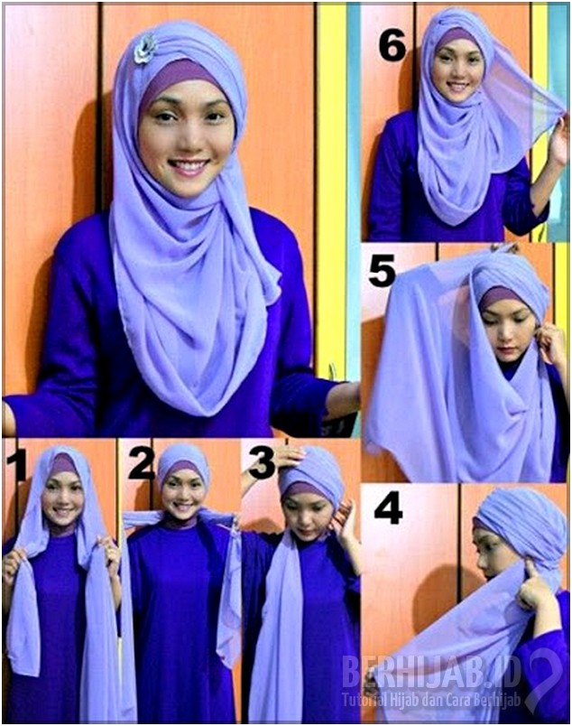 Tutorial Kreasi Jilbab Panjang Pashmina Terbaru - Tutorial Hijab dan ...