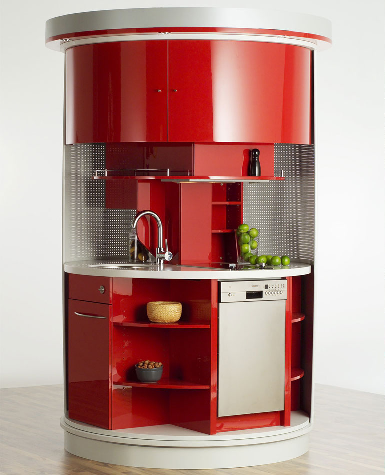 Revolving Circle Compact Kitchen ~ Home Design