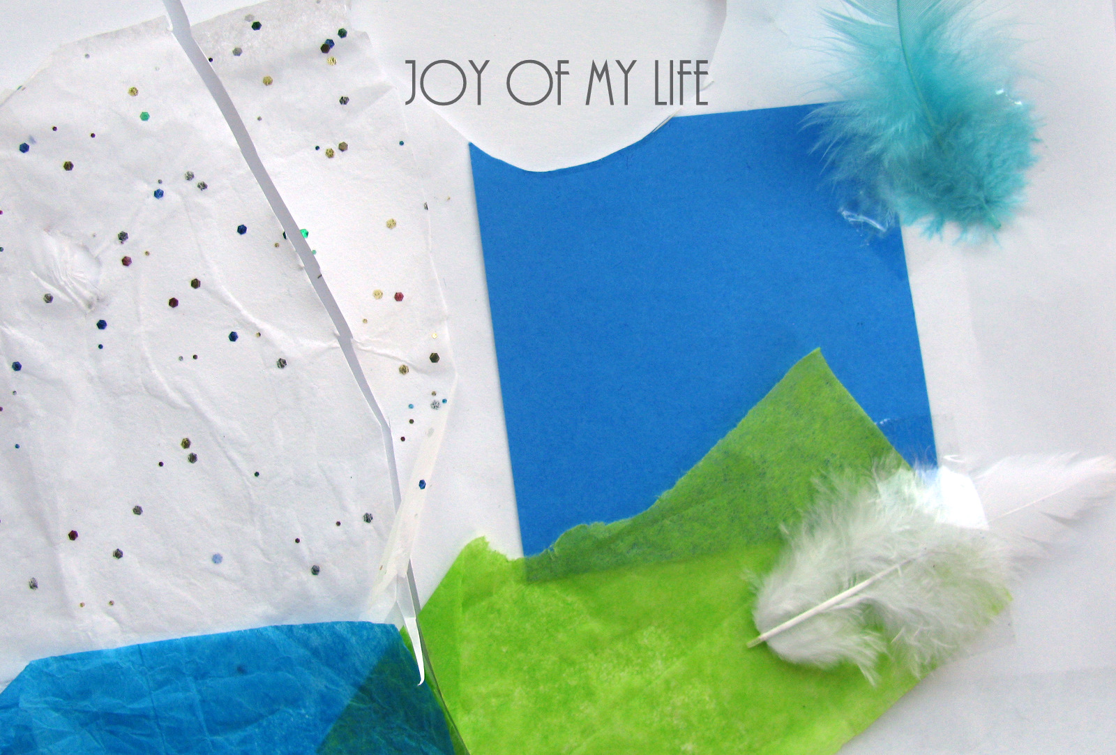 The Joy of My Life, and other things: Kids Craft: Feather and Tissue ...