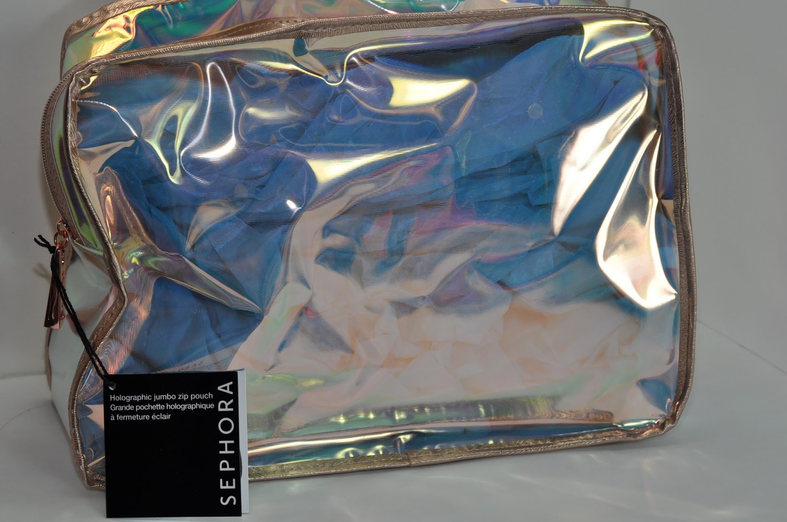 Sephora Holographic Jumbo Zip Pouch Review - The Shades Of U