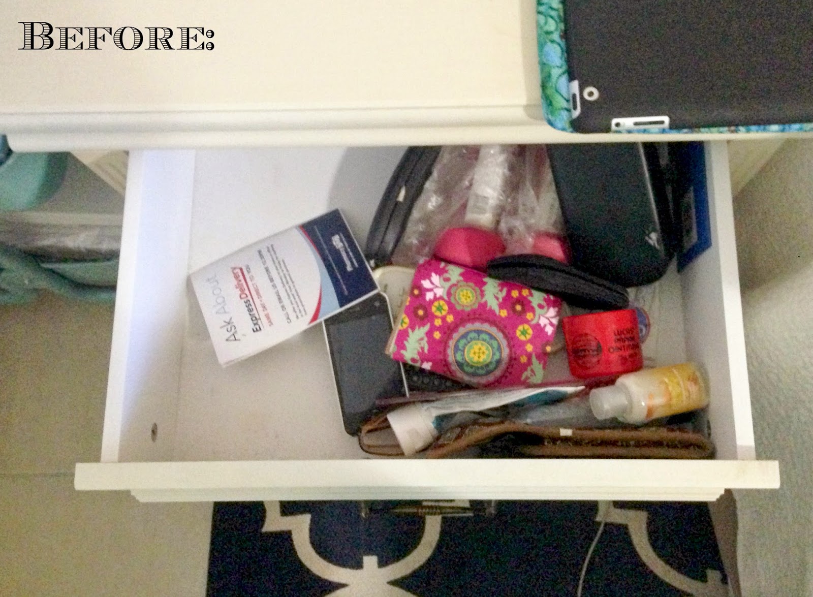 bizzydayz: Organising on a Budget - A Quick Bedside Drawer Tidy