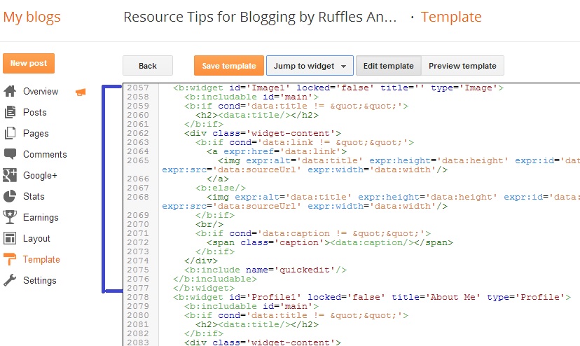 Mommy Blogging In The Rain: How To Have A Blogger Image Widget Open in ...
