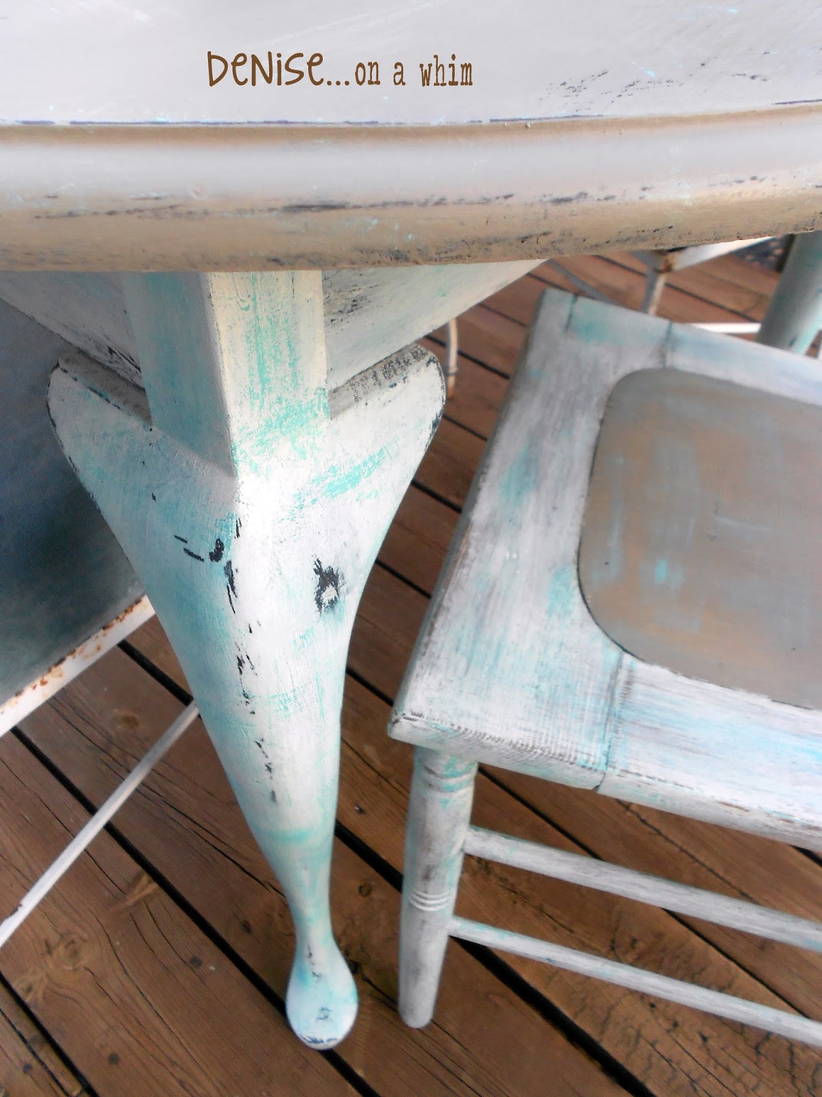 denise...on a whim: Pretty Little Dining Room Set