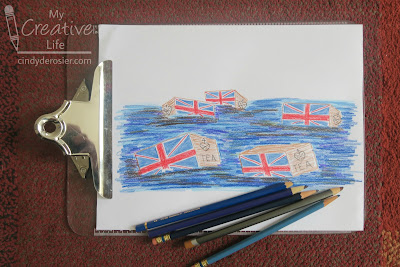 Cindy deRosier: My Creative Life: Boston Tea Party Drawing