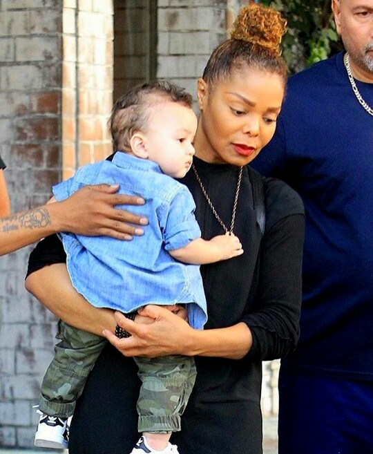 BABIES: SINGER JANET JACKSON SPOTTED WITH HER SON BABY EISSA