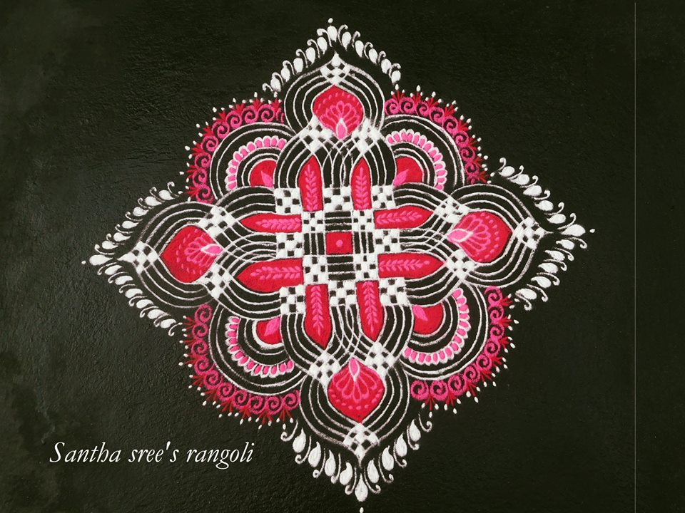 TELUGU WEB WORLD: SEVEN PLUS IMAGES OF DESI RANGOLI FLORAL PATTERNS FOR ...