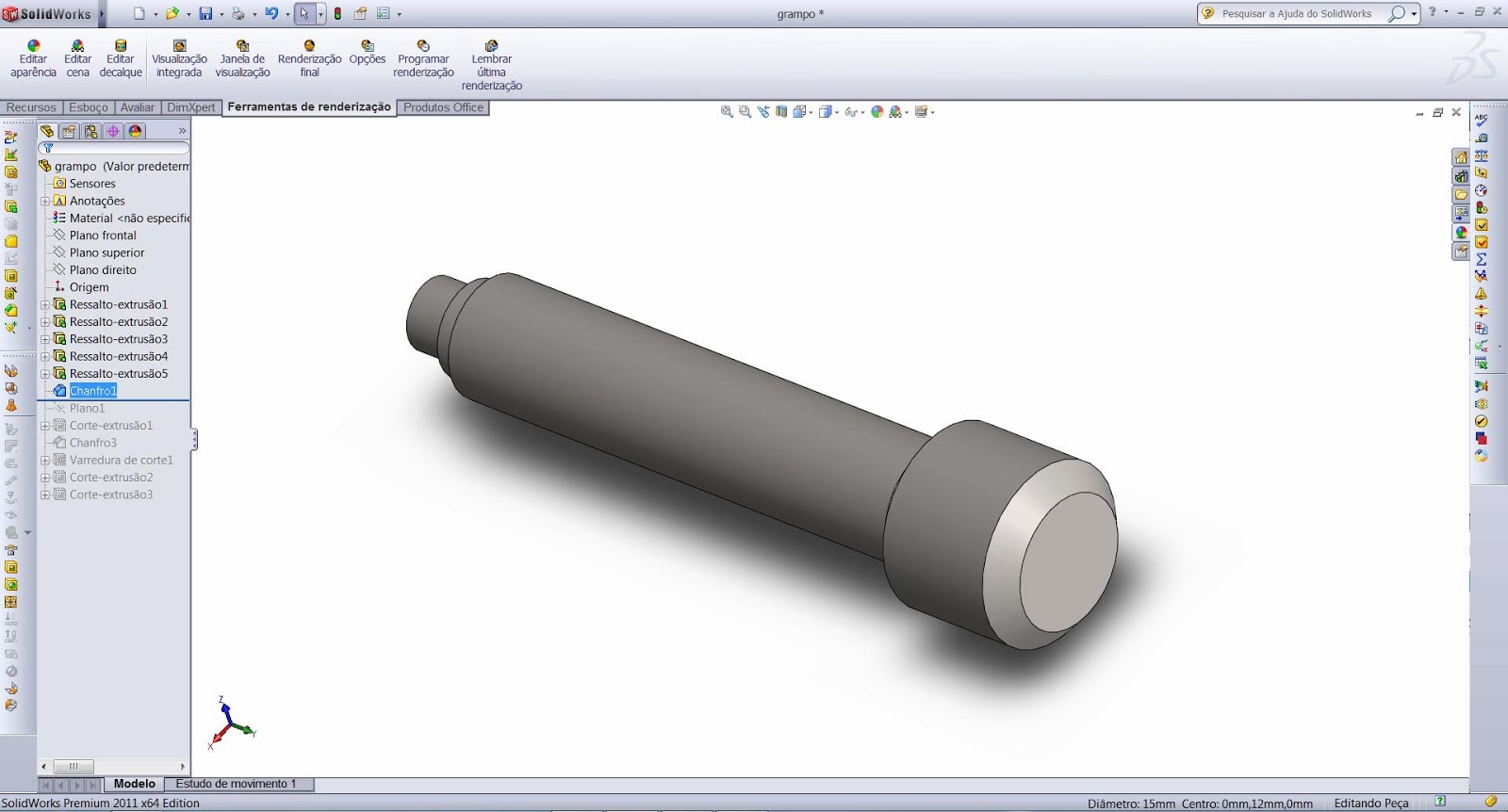 Contorno Digital: Modelando no SolidWorks