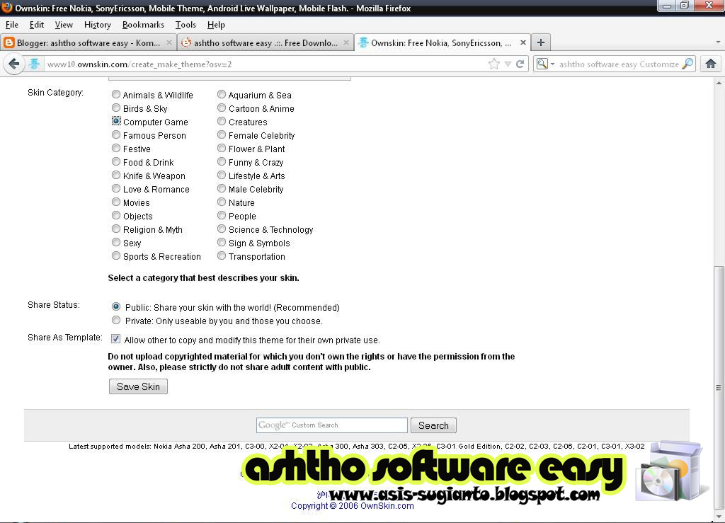 Membuat Thema HP secara online dan offline