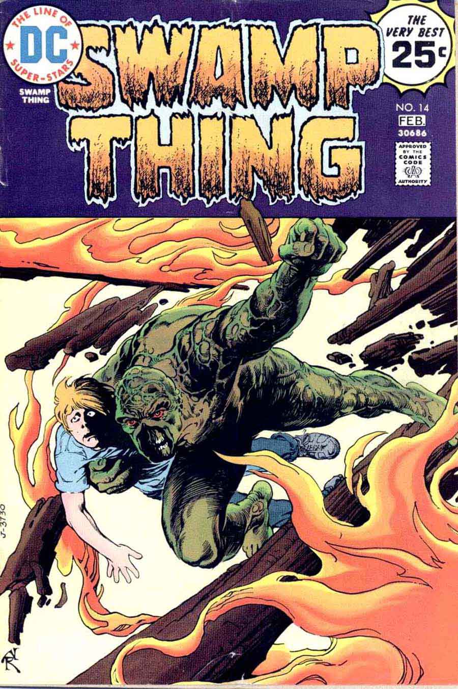 Swamp Thing #14 - Nestor Redondo art & cover - Pencil Ink
