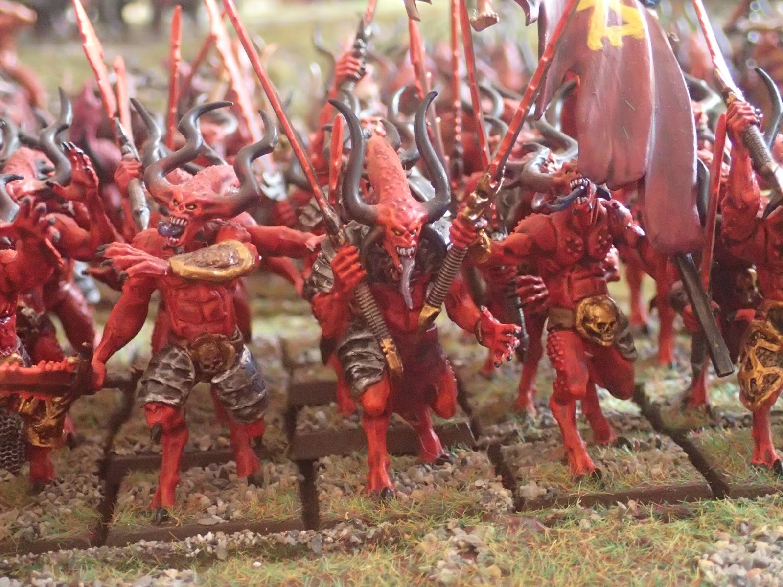 The Greater Army of Khorne: Converted Bloodletters with corrected ...