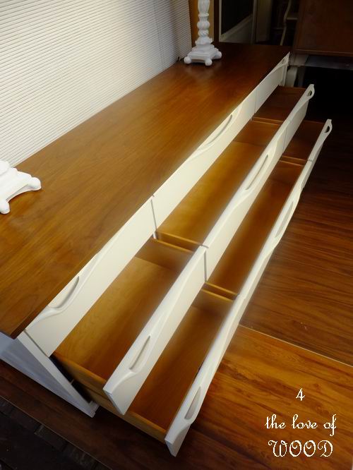 4 the love of wood: WHAT IS MDF - painted mid century dresser