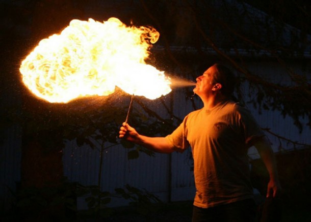 Jithu: Unbelievable Daring Fire Breathing..