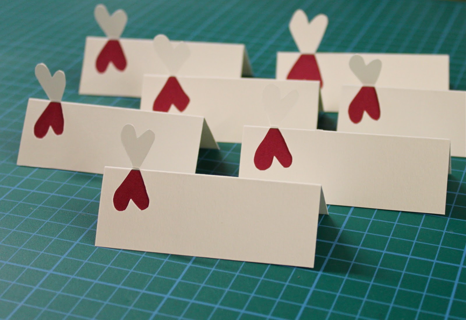 made by ED: handmade wedding place cards...