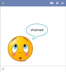 Emoticones de Facebook: Shamed Smiley