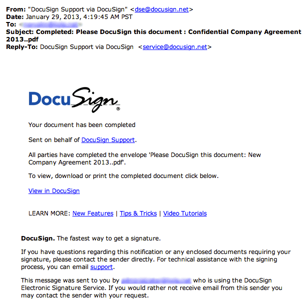 DocuSign Spam