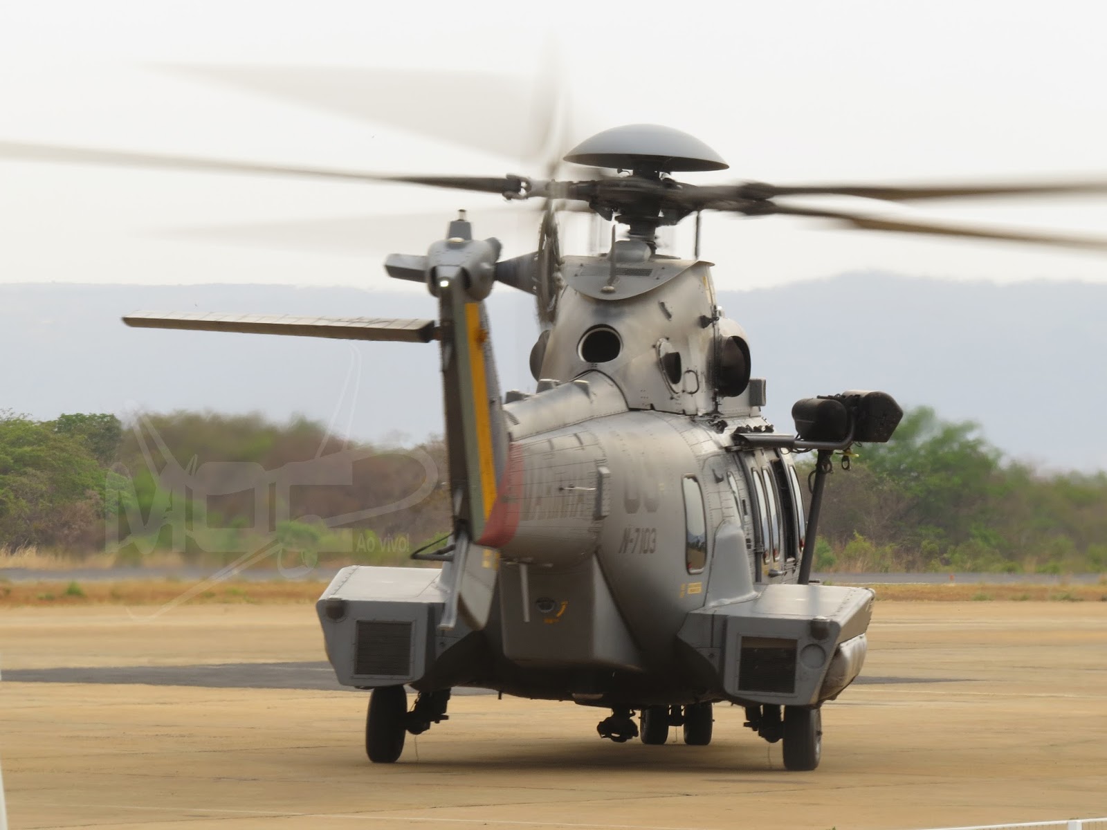 Helibras EC-725 UH-15 Super Cougar N-7103 ~ Aeroporto de Montes Claros ...