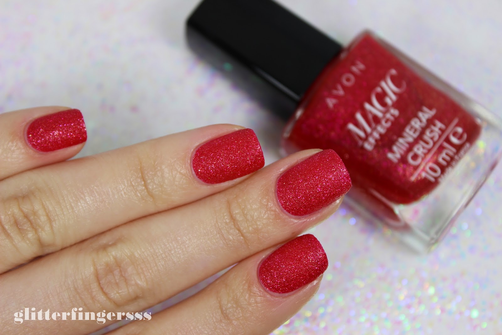 SWATCH | Avon Mineral Crush - Ruby ~ Glitterfingersss in english