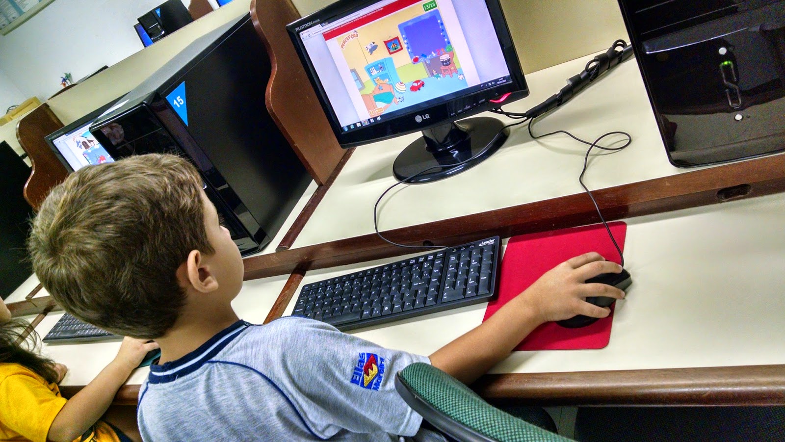 Educação Infantil Elias Moreira: Primeira aula de informática ...