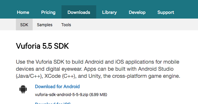 WJ的學習手札: Android Vuforia AR 範例：Core Features