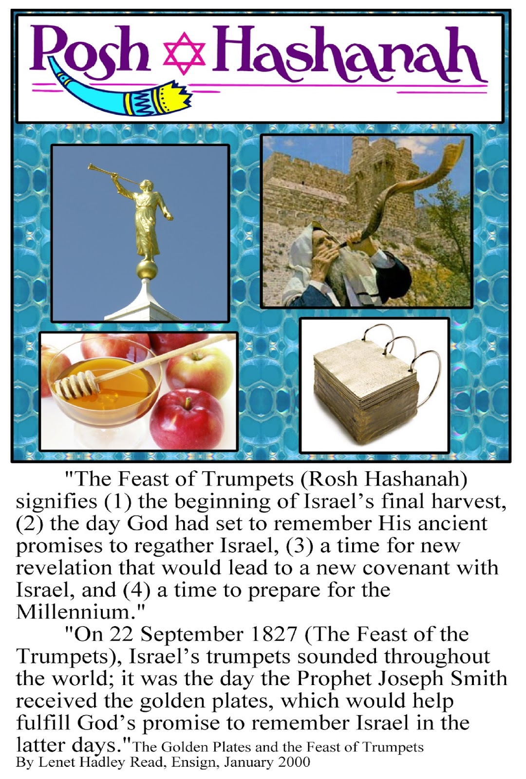HollysHome - Church Fun: Celebrate Rosh Hashanah in your LDS Seminary Class