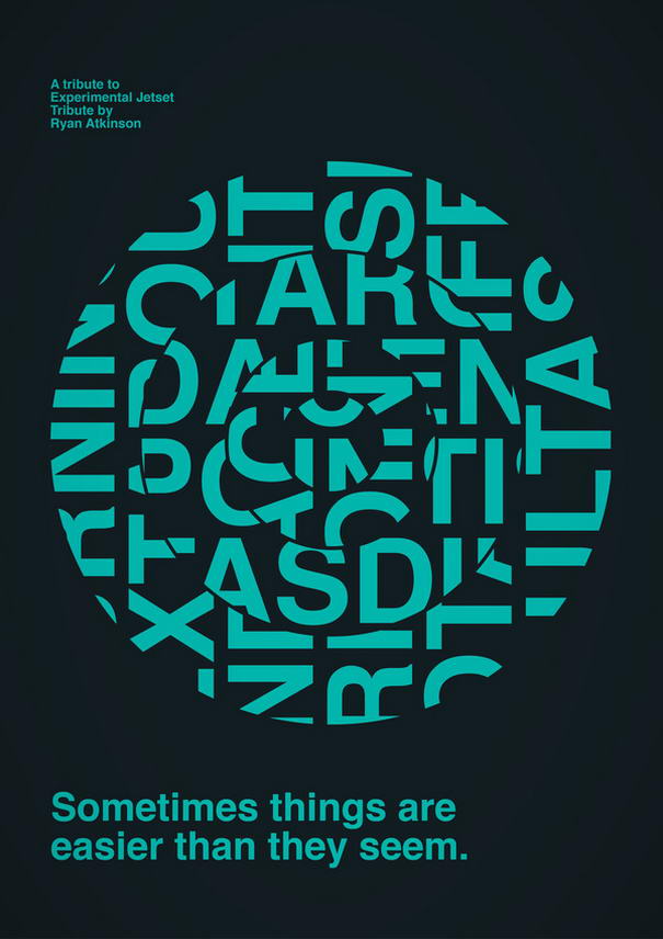 Elegant Typography Design Examples By Ryan Atkinson - Art Design Way