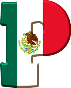 Alfabeto con la Bandera de México. - Oh my Alfabetos!