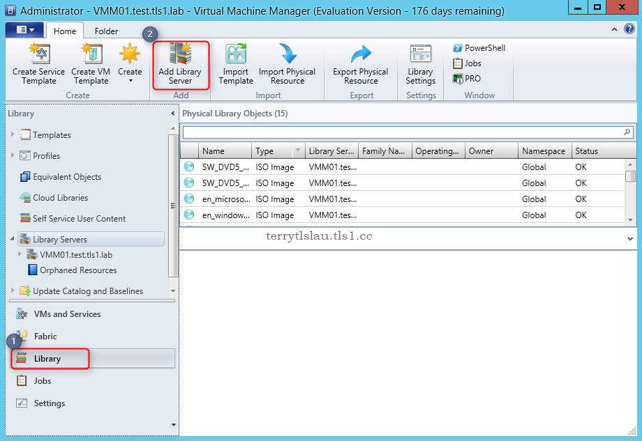 Terry L@u's blog: Add an additional library server in System Center ...
