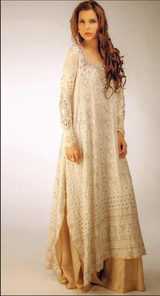 Latest Beautiful Pakistani Engagement Dresses for Girls for year 2014 ...