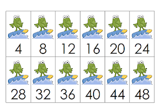 The Paper Maid: Skip Count Frogs { freebie }