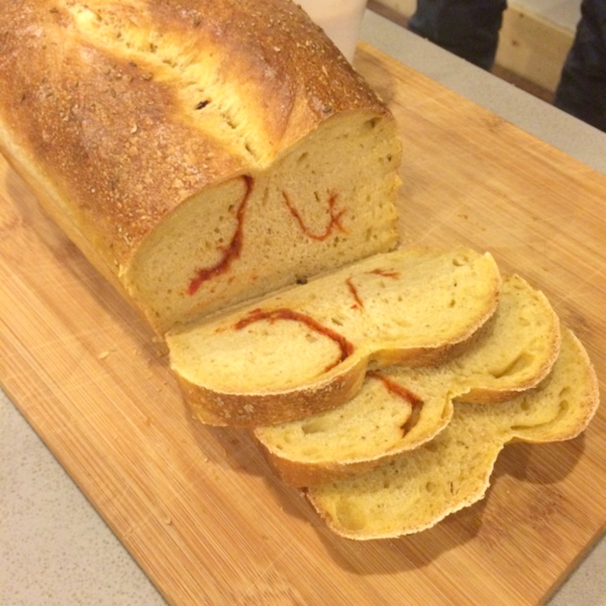 Cooking without a Net: Sweet Potato Harissa Sourdough Bread