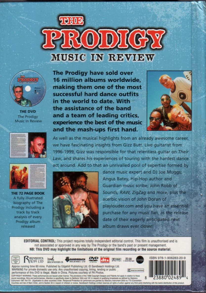 THE PRODIGY – MUSIC IN REVIEW (libro + dvd) – Blog di Stefano Fiorucci