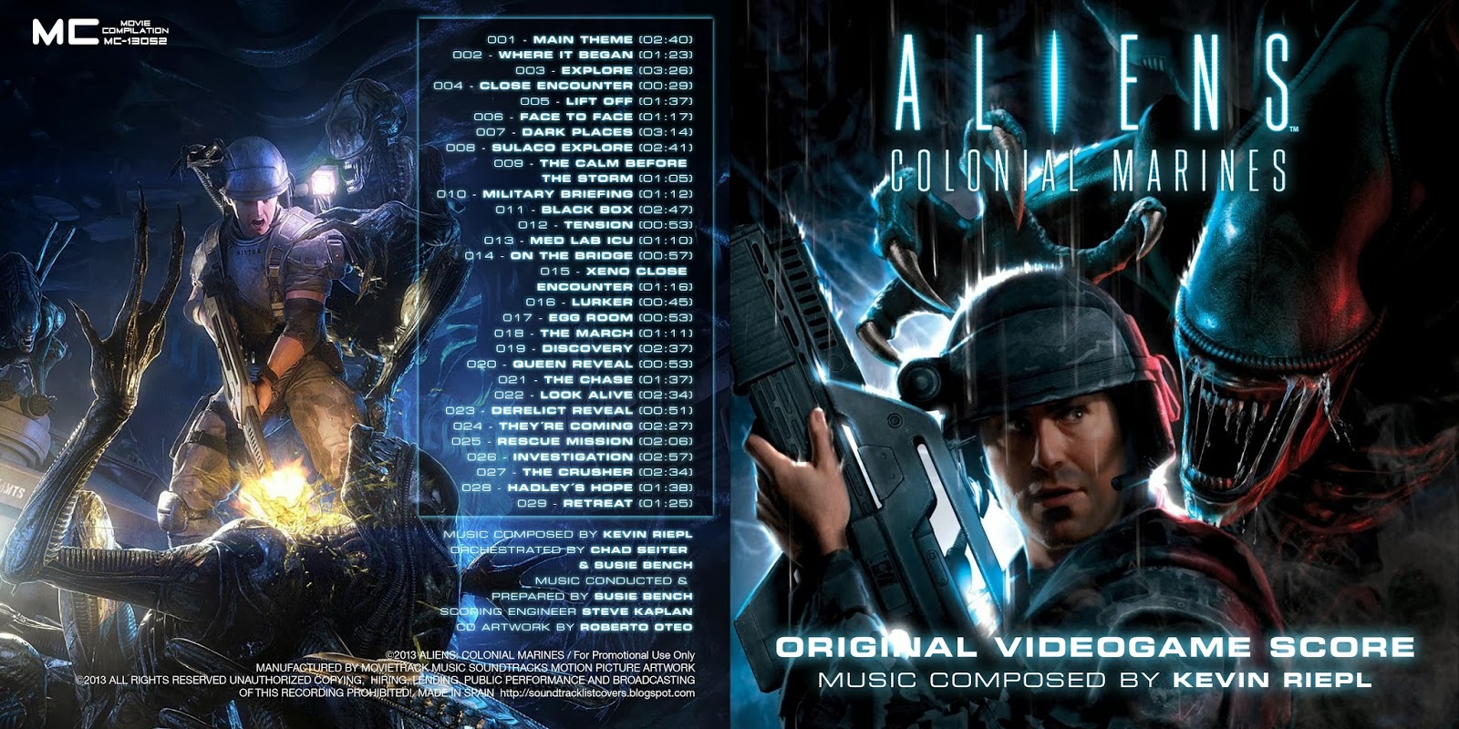 Soundtrack List Covers: Aliens Colonial Marines (Kevin Riepl)