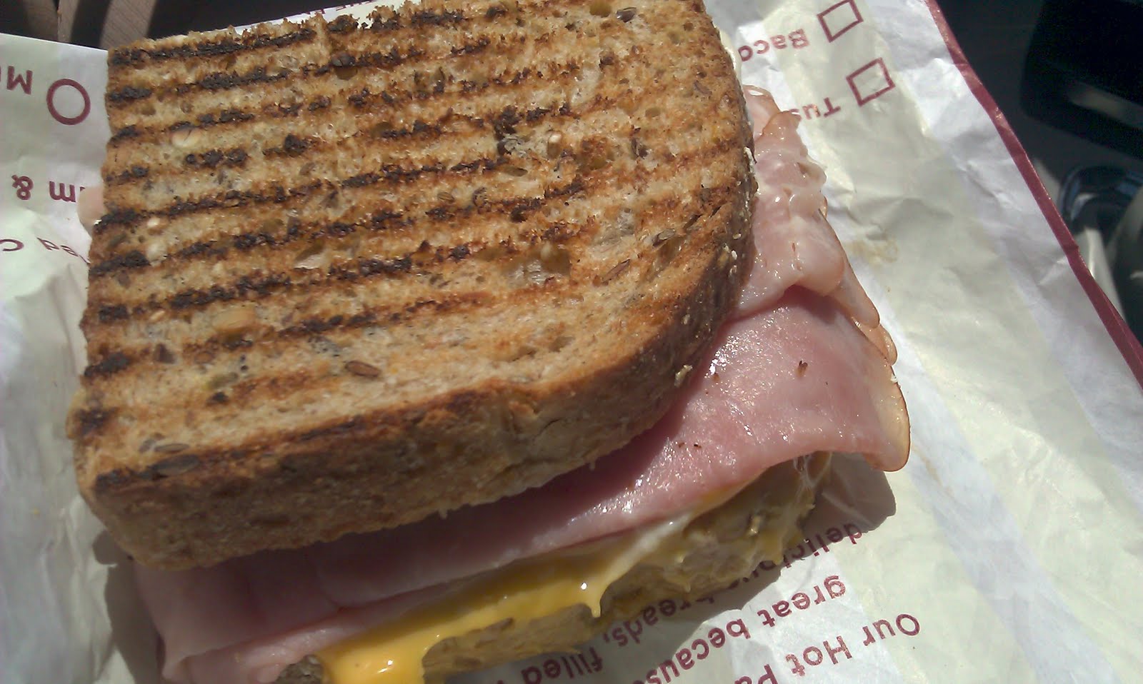 Food vs. Face: This is just a test: Tim Horton's New Panini Sandwiches
