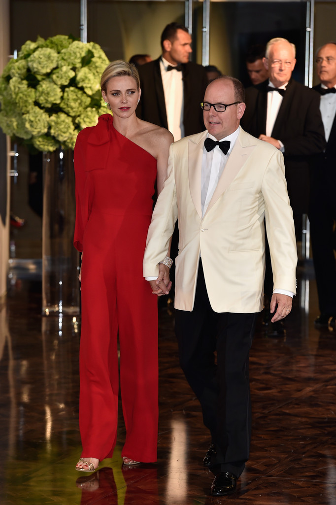 Princess Charlene in Valentino for the Red Cross Ball 2015 - The Royal ...