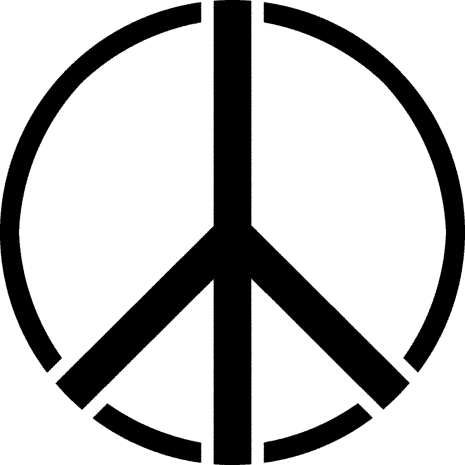 Shrouded in Fog: Peace Stencil