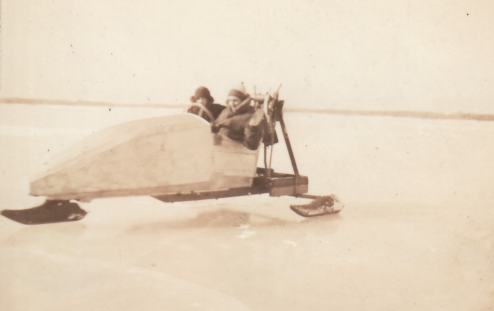 Dull Tool Dim Bulb: Gasoline Powered Ice Racer from the 1930s. Frozen ...