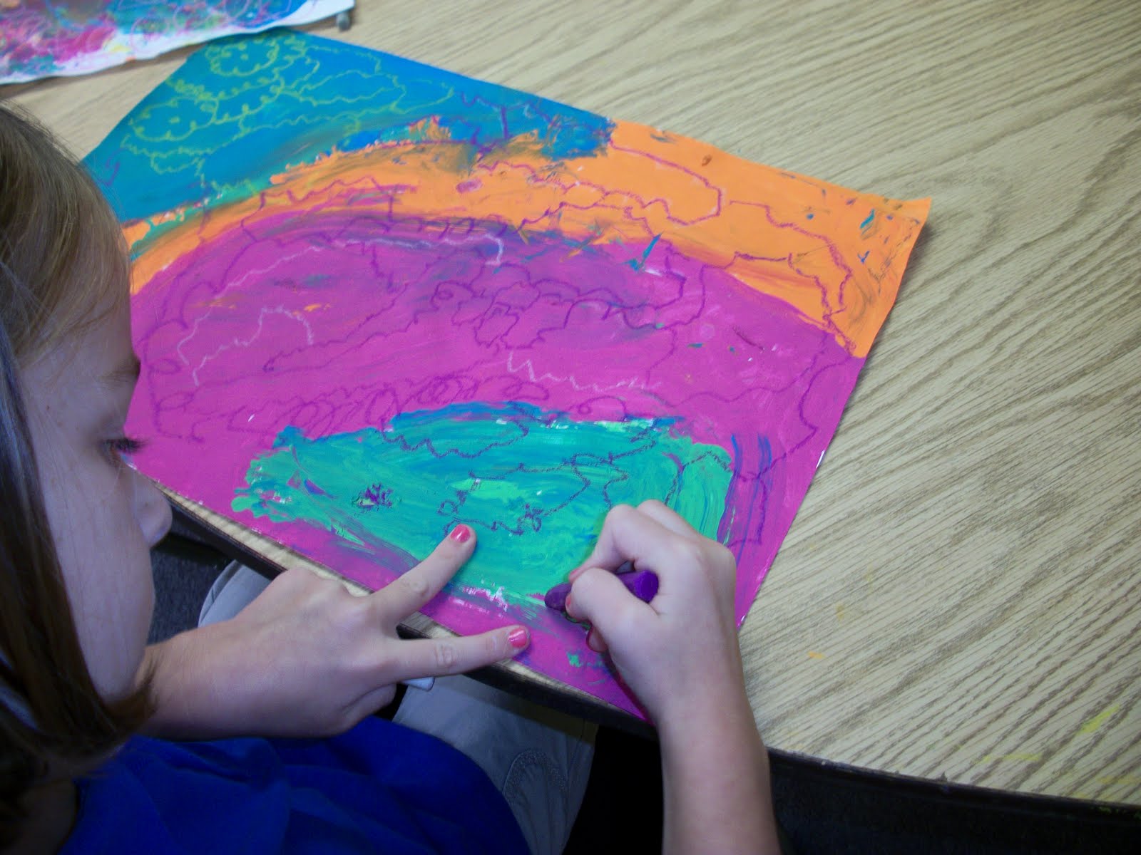 ART AT VERITAS: 1st GRADERS FIRST ART PROJECT