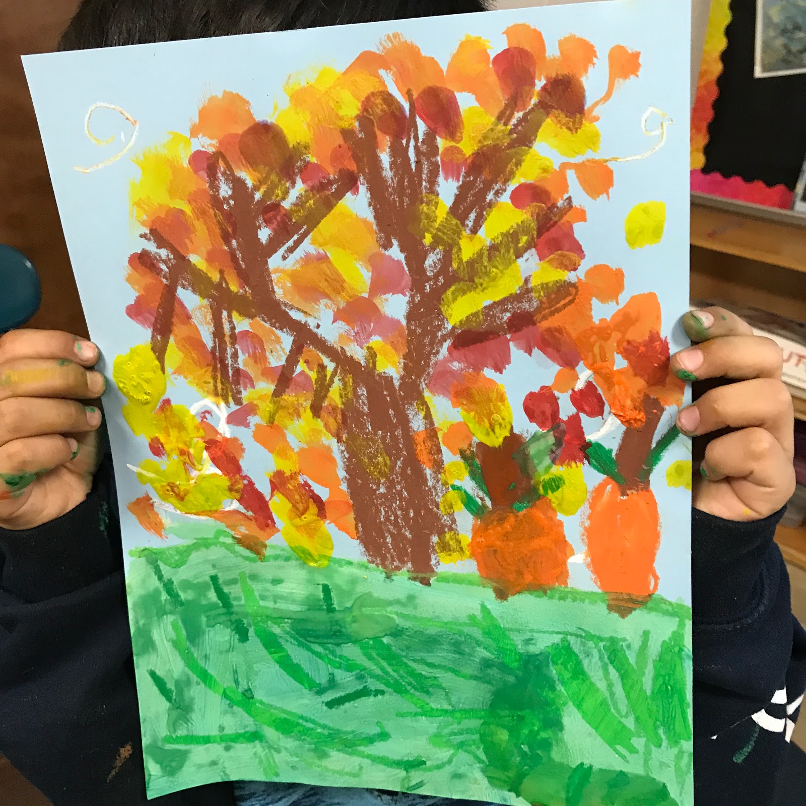 Elements of the Art Room: Kindergarten Fall Trees