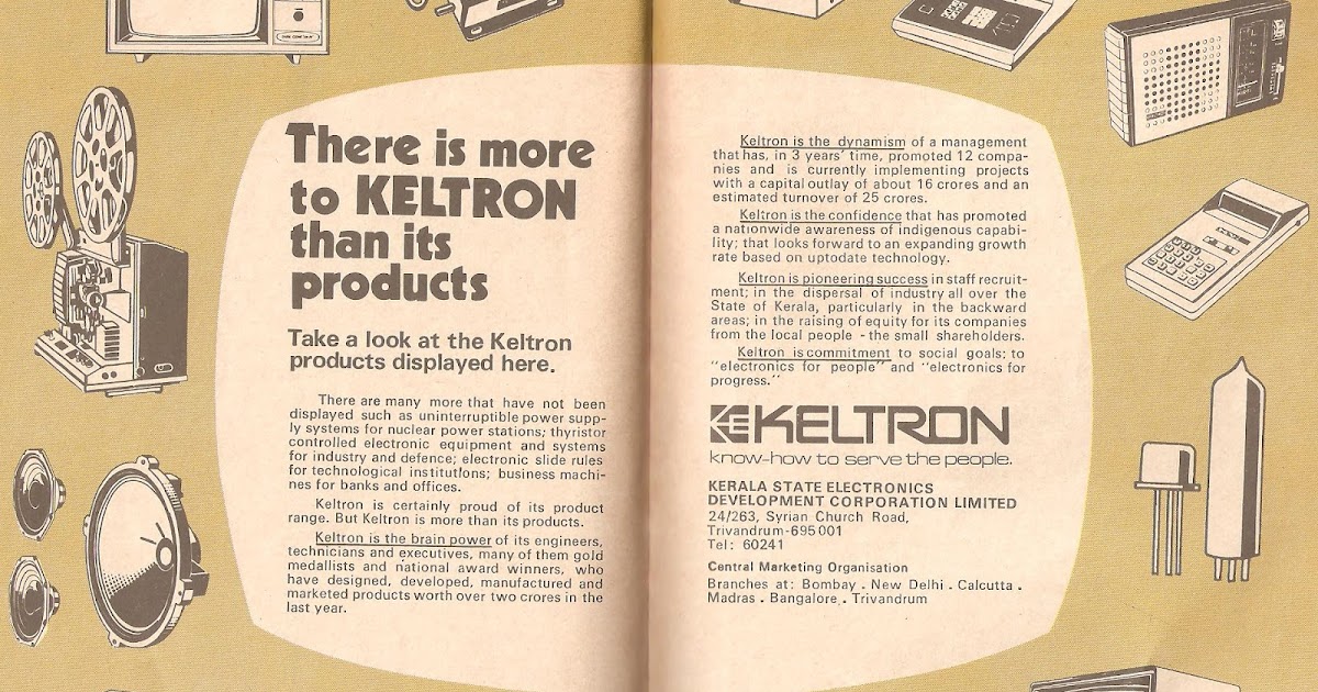 An Old Ad of KELTRON - Classic Indian Advertisements